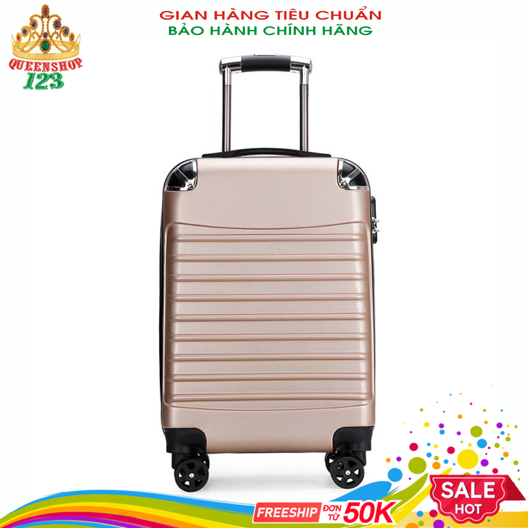 Vali kéo Vali du lịch cao cấp size 20-24 thời trang chống va đập trầy ...