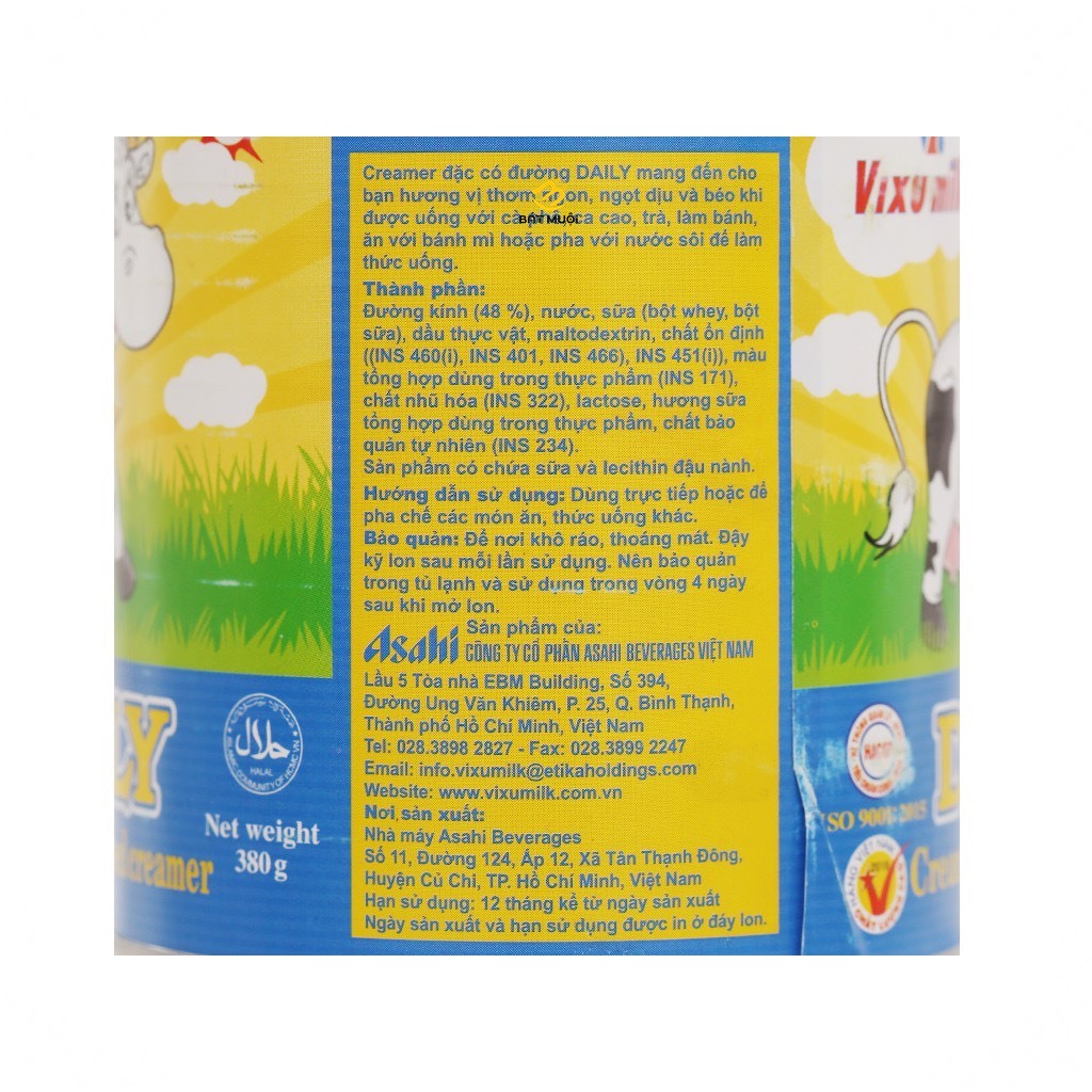 Kem ĐặcSữa Đặc Daily Vàng Vixumilk 380g - MixASale