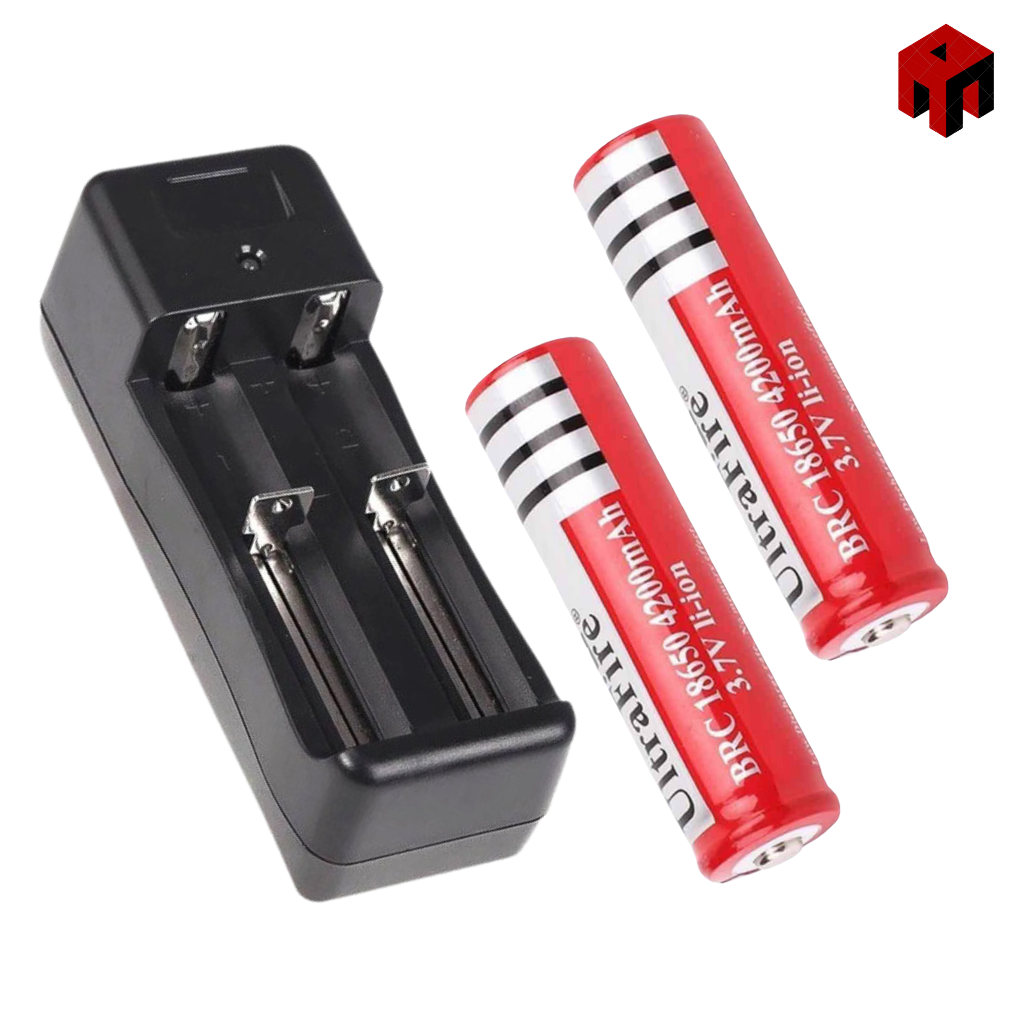 🔴Loại Tốt || Bộ Sạc Đôi + 2 Pin 4200mah, Chuyên Sạc Pin 18650, Dùng Cho ...