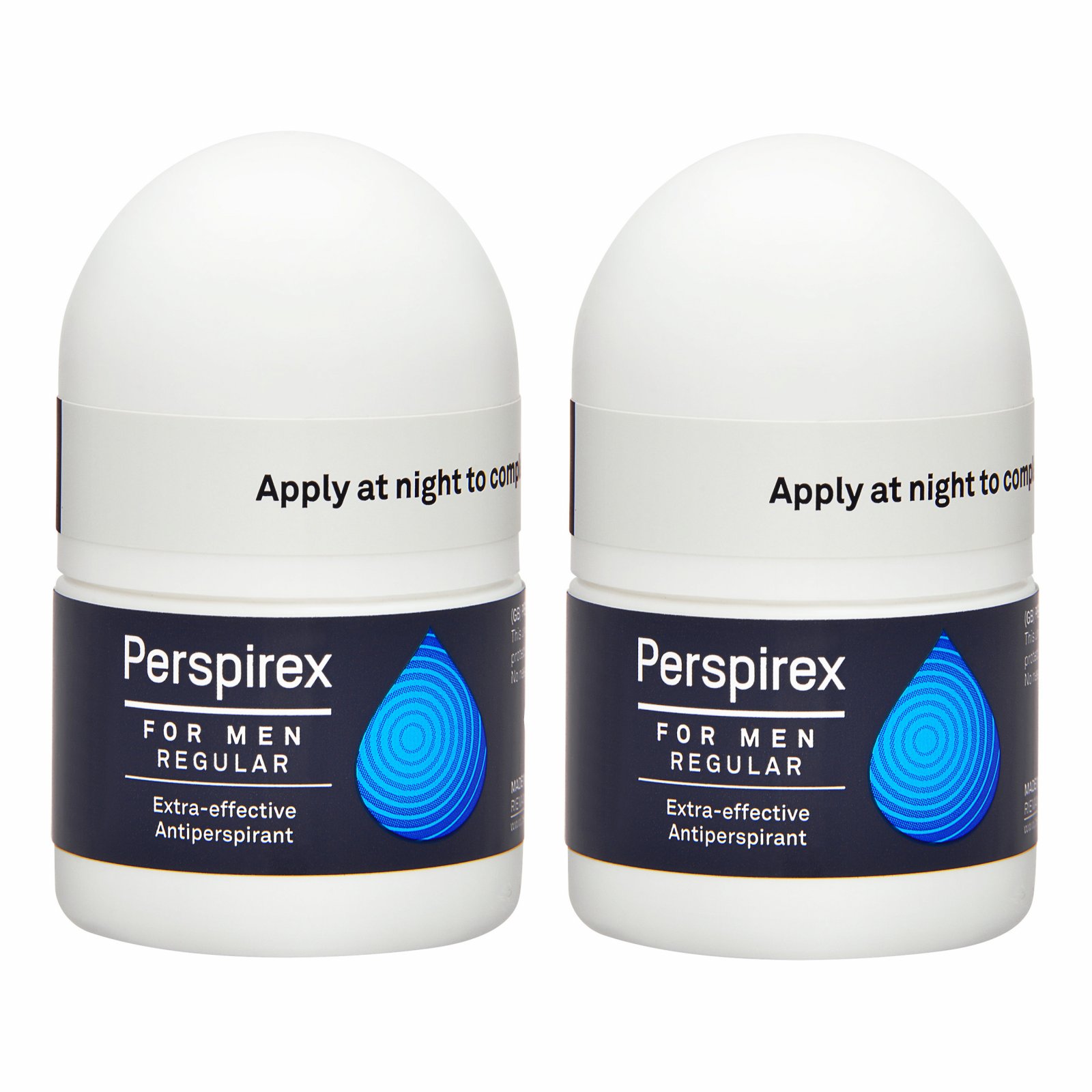 2 X Perspirex For Men Regular Extra-Effective Antiperspirant 20ml ...