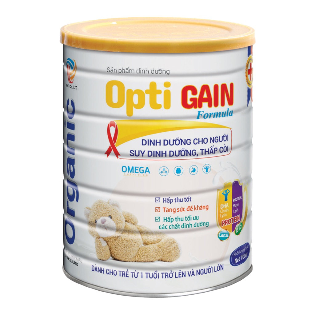 Sữa bột Opti Gain dinh dưỡng cho người suy dinh dưỡng, thấp còi - lon ...