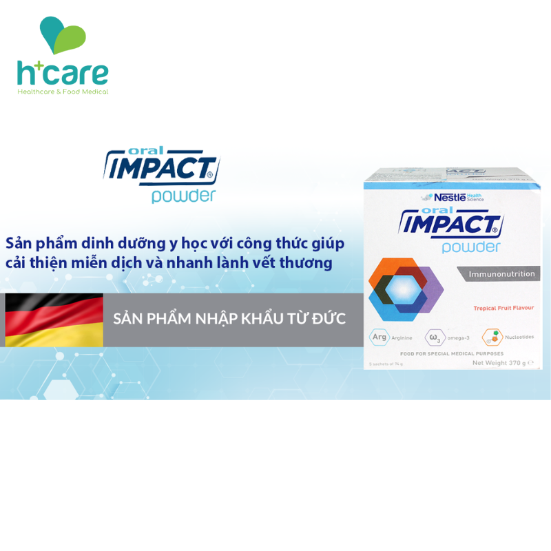Sữa bột Nestle Oral Impact Powder 370g - Giải pháp dinh dưỡng miễn dịch ...
