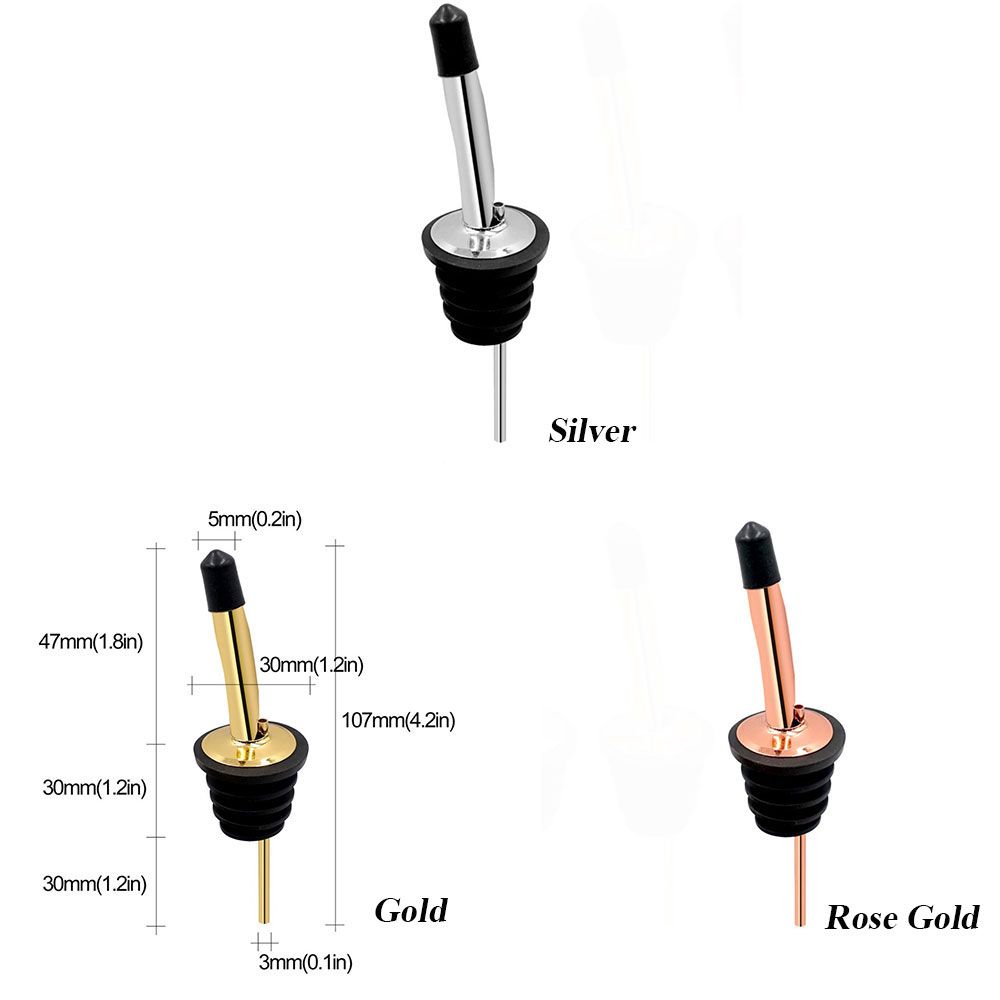 MUXIA 1/3PCS ใหม่ Spirit Free Flow Dispenser Spout Stopper ไวน์ Pourer ...