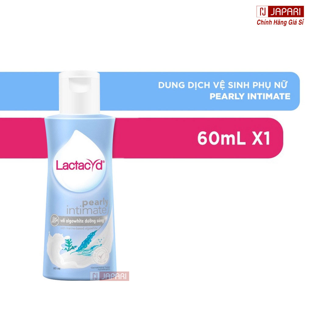 Dung dịch vệ sinh phụ nữ Lactacyd Trầu Không Pearly Intimate 60ml ...