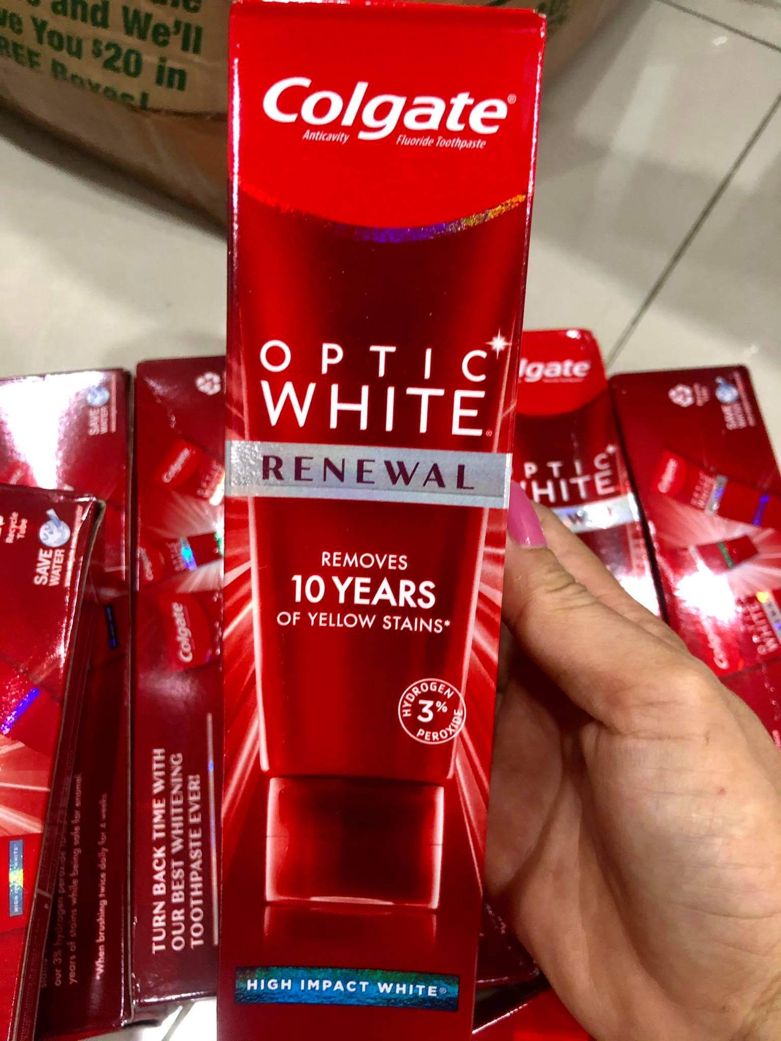 Kem đánh răng Colgate Optic white Renewal 116g | Lazada.vn