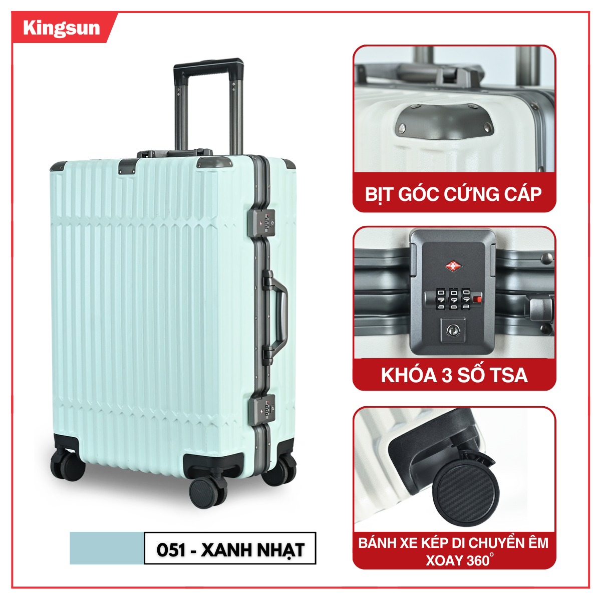 Valy Hành Lý Nam Khung Nhôm Vali Va Li Khóa Tay Kéo Vali Da Du Lịch Lên ...