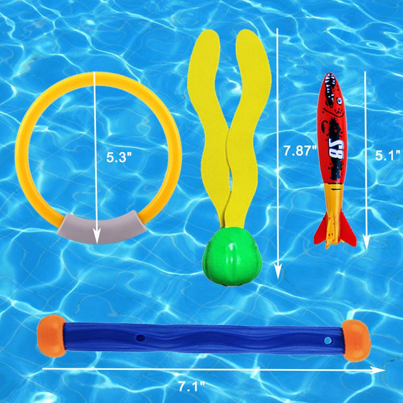 Diving Toys Underwater Sinking Swimming Pool Toy, Diving Rings & Sticks ...