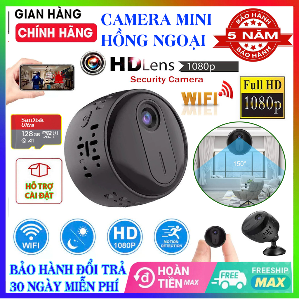 Camera quay len mini- Camera gia đình kết nối điện thoại- Camera mini ...