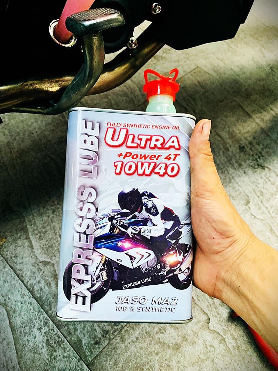 Nhớt Ex.lube ultra xe tay ga 10W40 tổng hợp total 100 chai 800ml nhớt Ex.lube 10W40 cho xe tay ...