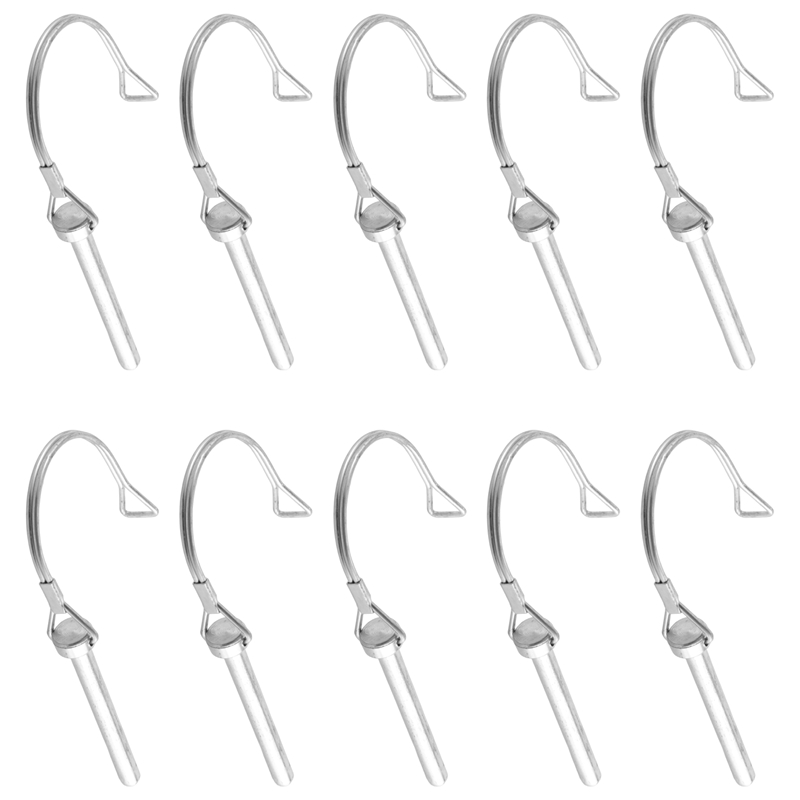 10Pcs Wire Lock Pin, 5/16 Inch Shaft Locking Pin Hitch Pin with Round ...