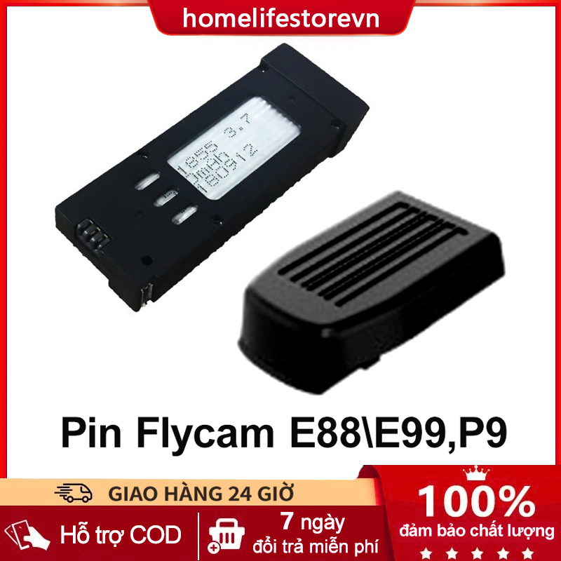 Pin Flycam E99 E88 P9 dung lượng cao loại 3.7V 1800mAh hàng chính hãng Drones Battery - MixASale
