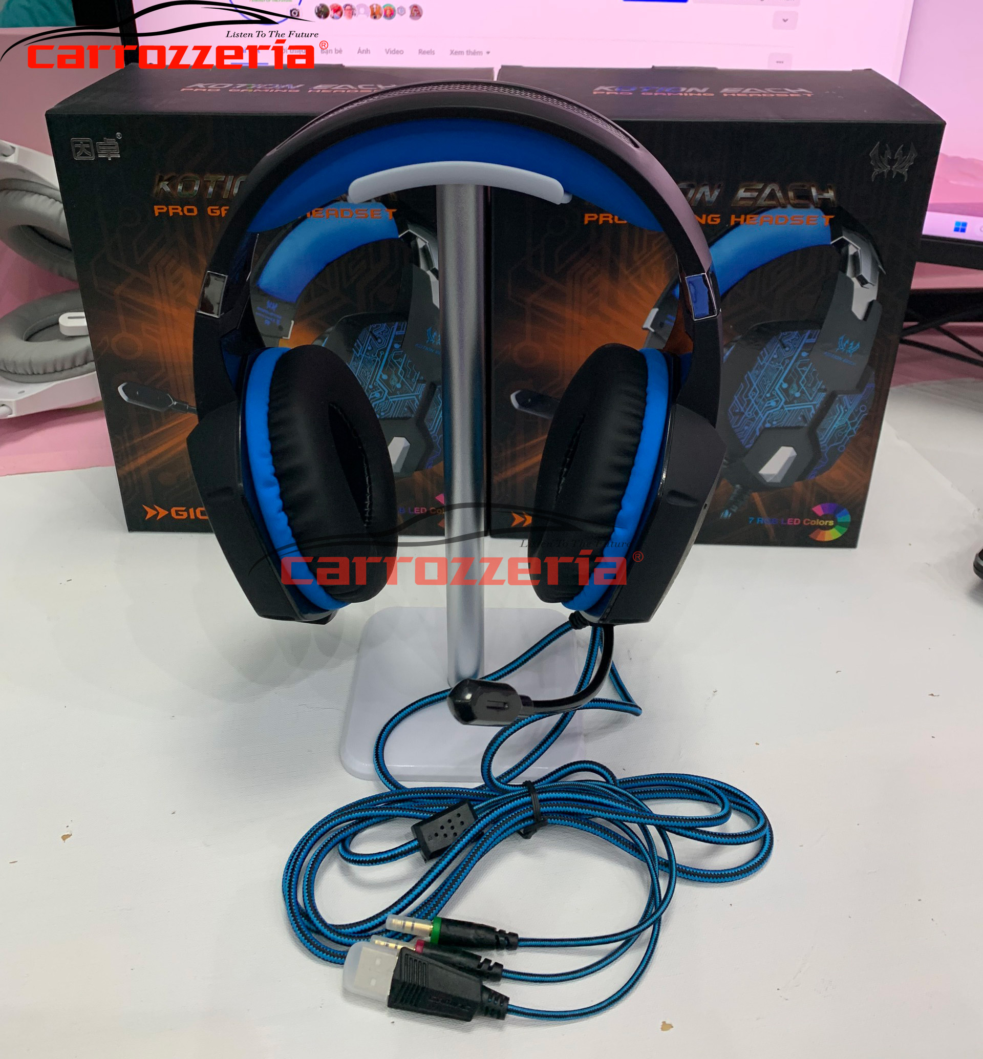 Tai Nghe Gaming Gaming Headset G1000 Kotion Each Có Đèn Led | Lazada.vn