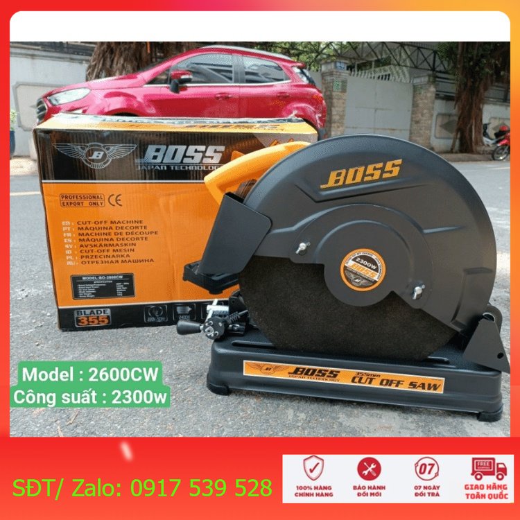 MÁY CẮT SẮT BÀN BOSS 355MM 2200W 2300W 2400W tặng đá cắt BẢO HÀNH 6 ...