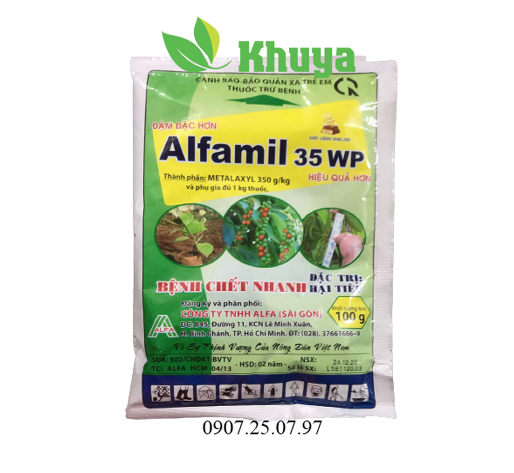 Thuốc trừ bệnh Alfamil 35WP 100gr trừ Chết Nhanh | Lazada.vn