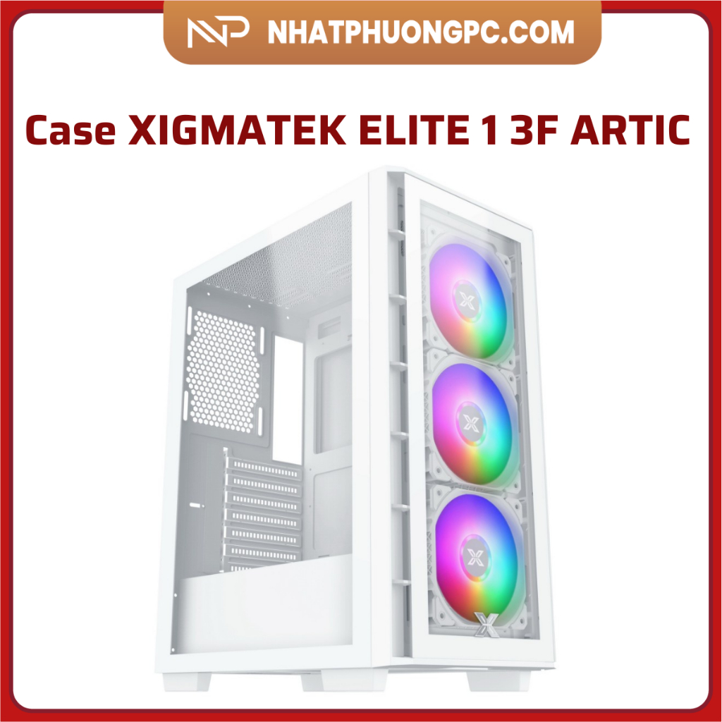 VỎ case xigmatek NYX 3F - xigmatek elite one 3fx - XA22 vỏ gaming văn ...