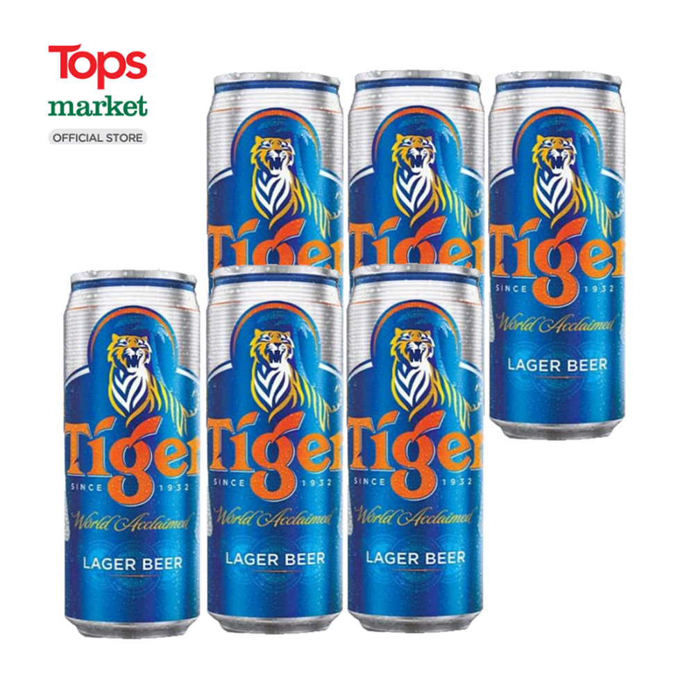 Lốc 6 Lon Bia Tiger Sleek 330ML - Siêu Thị Tops Market | Lazada.vn