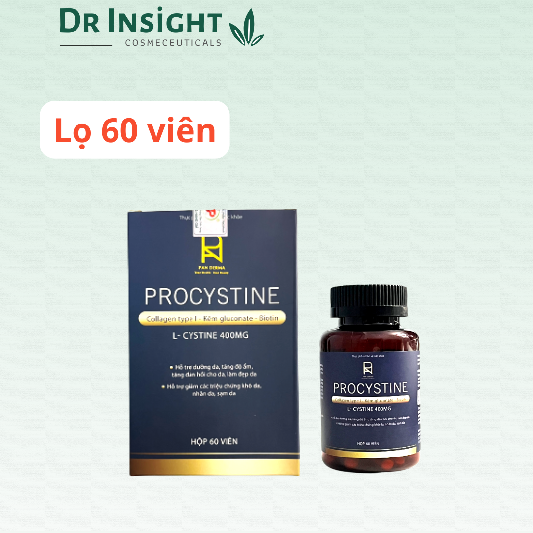 Procystine - Viên uống giảm mụn trắng da đẹp tóc Procystine hộp 60 viên ...