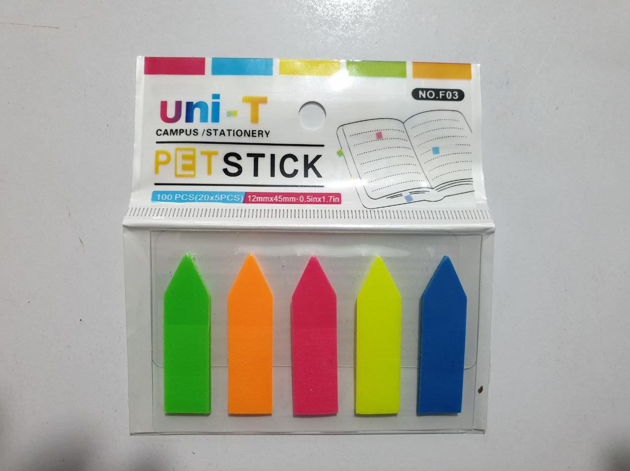 Giấy note trình ký nhựa mũi tên Uni-T | Lazada.vn