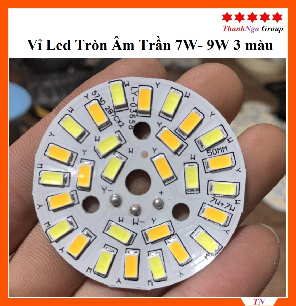 Vỉ mạch LED thay thế đèn âm trần 7W,9W 3 màu chip led 5730 | Lazada.vn