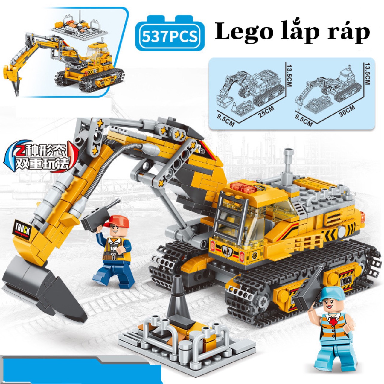 Lego lắp ráp Mô hình xe cần cẩu chất lượng cao, đồ chơi lắp ghép lego ...