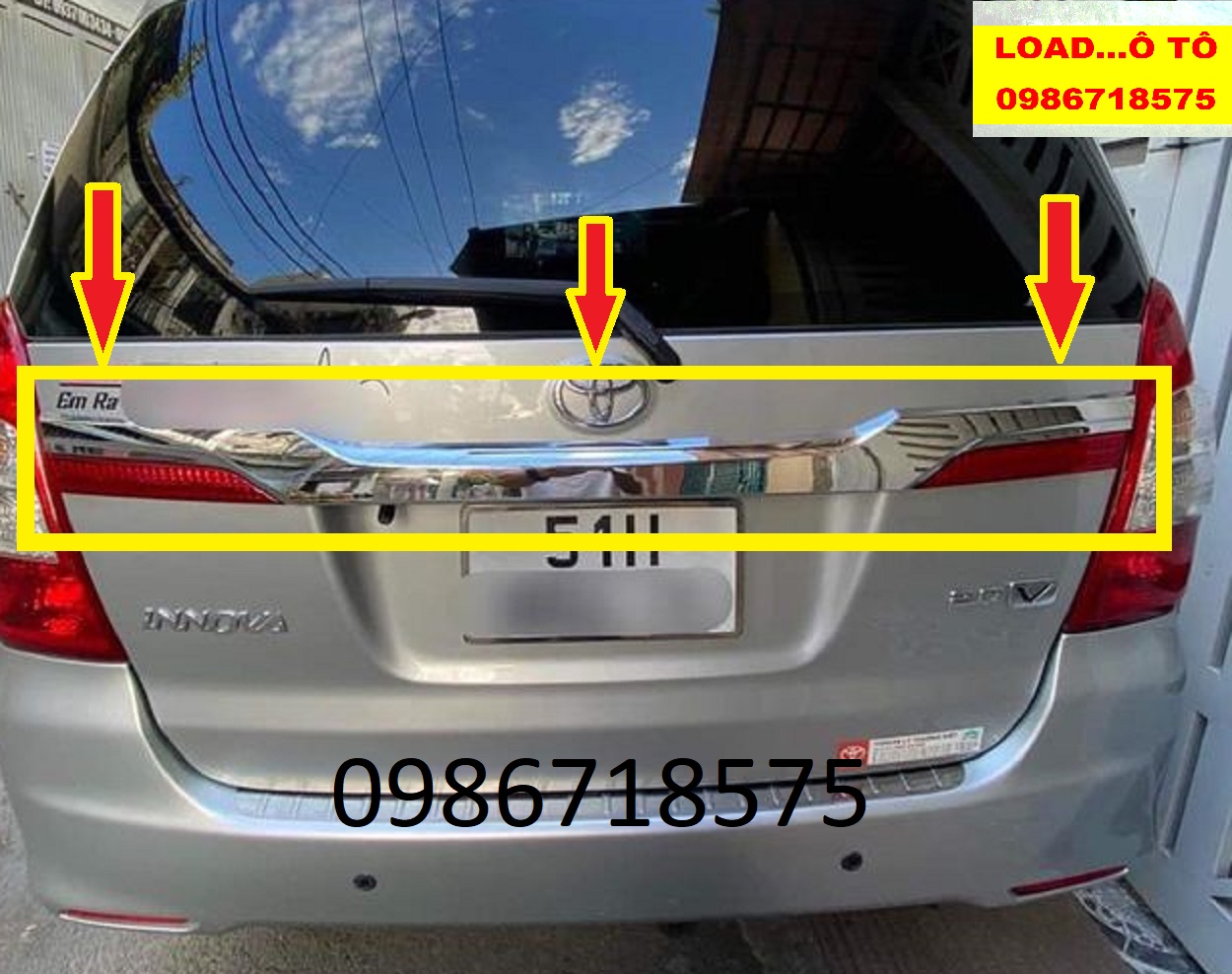 Ốp Tay Cốp Xe Toyota Innova 2014-2015 Mẫu Cũ Nhựa ABS Mạ Crom Sáng Bóng ...
