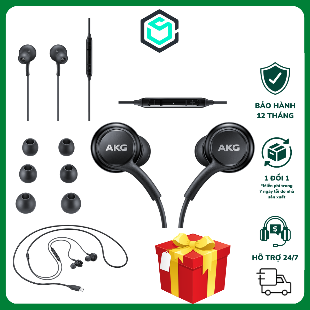 NEW ZIN BÓC MÁY Tai nghe Samsung AKG có dây dùng cho mọi thiết bị ...