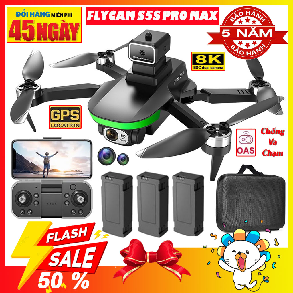 Flycam P12 PRO MAX máy bay có camera Wifi 5G Camera 8K UHD góc rộng ...