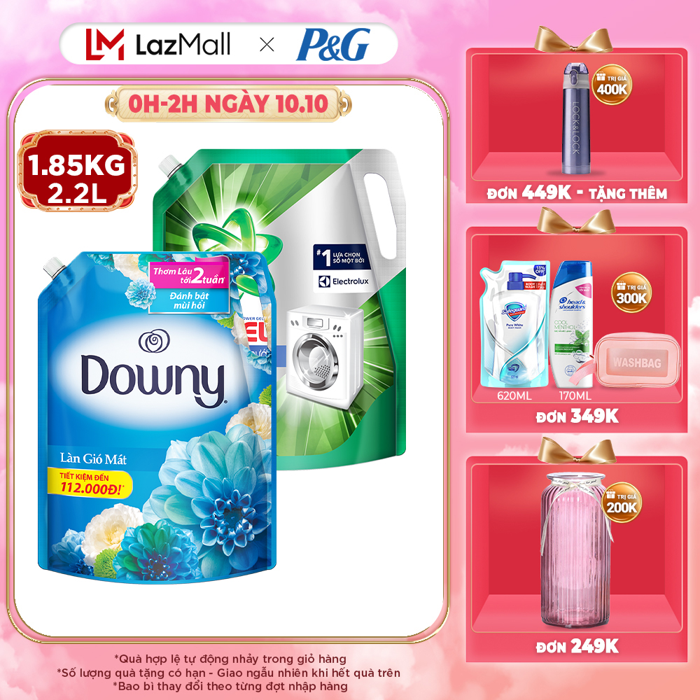 Nước Giặt Downy Matic Vườn Hoa Thơm Ngát Túi 3.7Kg - MixASale