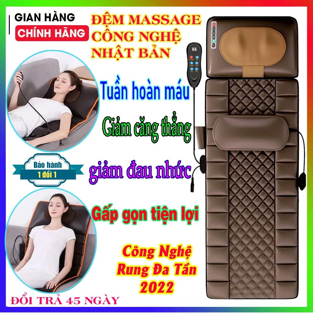 Nệm Massage Toàn Thân Ghế Massage Đa Năng Toàn Thân Đệm Ghế Mát Xa Toàn Thân Có Điều Khiển Điều