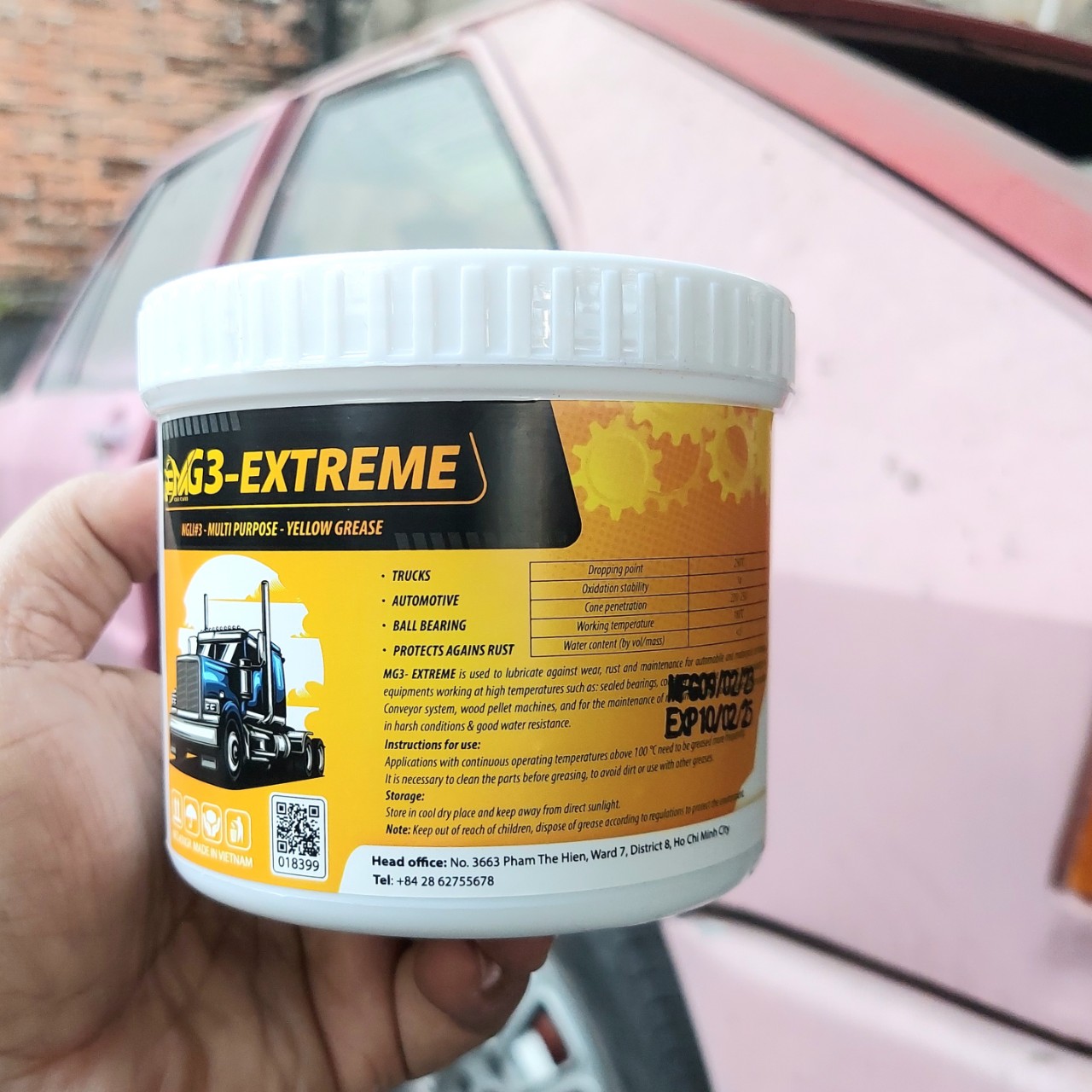 Chợ Sài Gòn MỠ BÒ VÀNG CHỊU NHIỆT - KHÁNG NƯỚC MG3- EXTREME GREASE ...