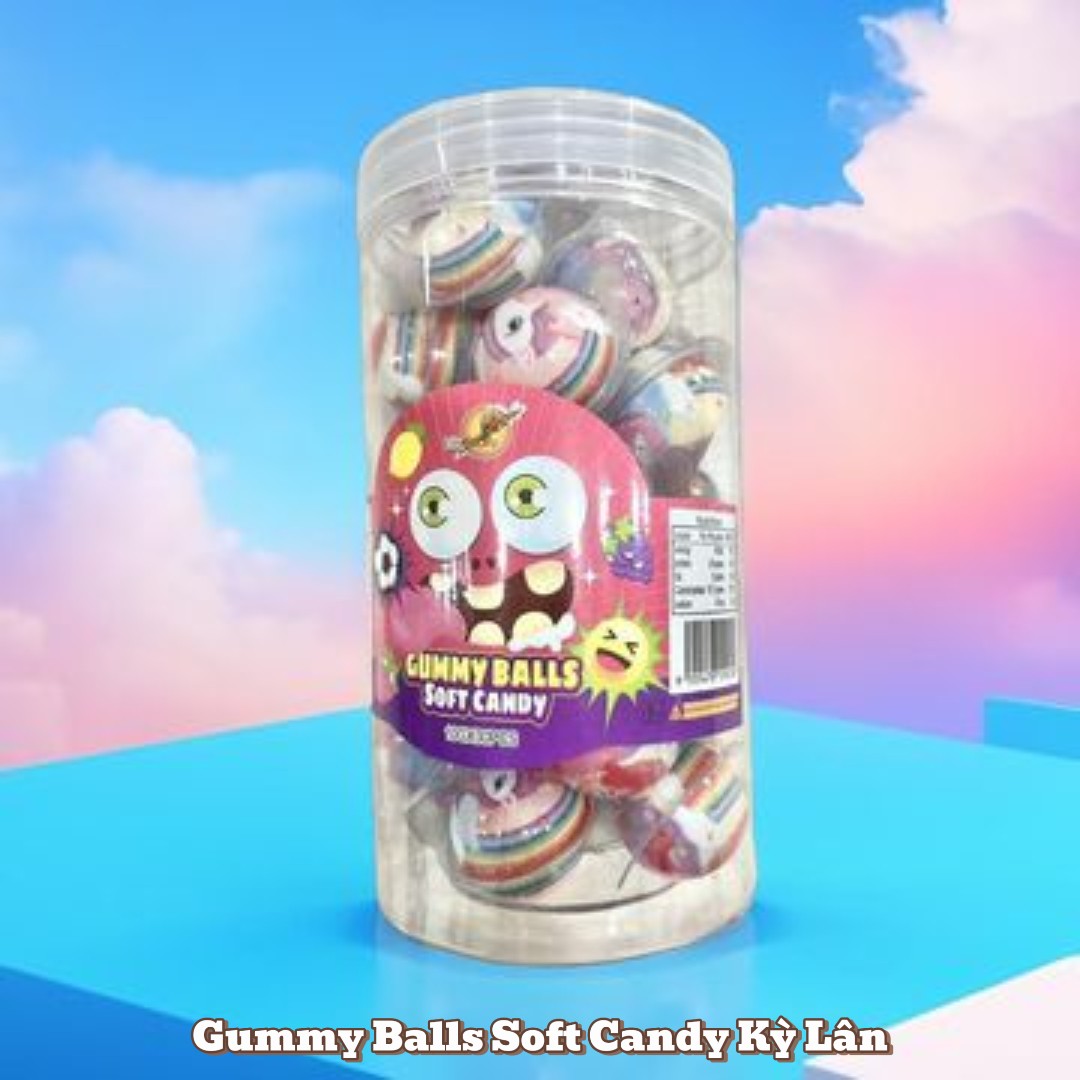 Kẹo Dẻo Bóp Nổ Gummy Balls Vị Kỳ Lân Hương Vị Hấp Dẫn hộp 30 viên lớn ...