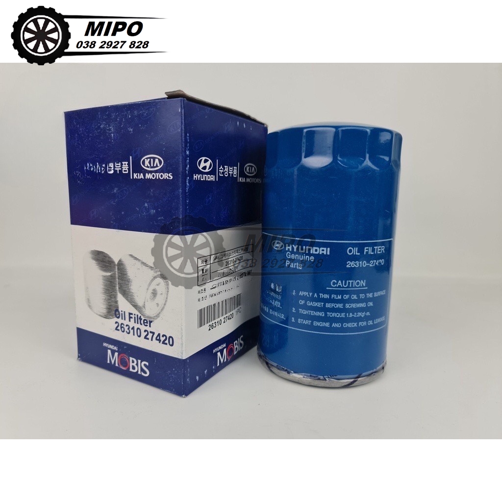 Lọc nhớt lọc dầu động cơ (Diezel máy dầu) xe Santafe (06-09) Sorento ...