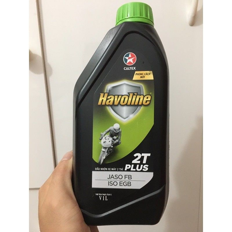 Nhớt 2 thì pha xăng Havoline Caltex Plus 2T 1 lít L - MixASale
