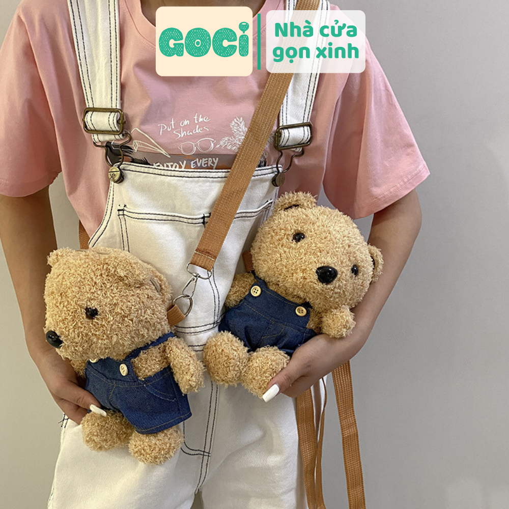 Túi đeo chéo gấu teddy túi gấu bông siêu dễ thương form chuẩn đẹp chất ...