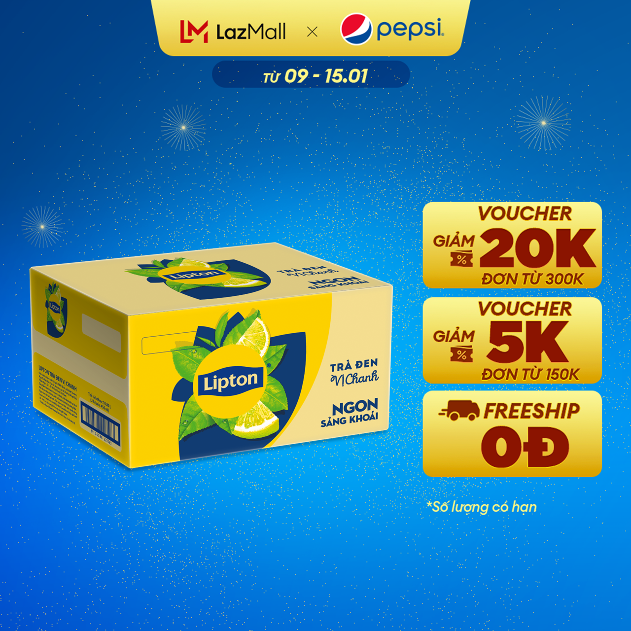 Thùng 24 Chai Trà Mật Ong Vị Chanh - MixASale