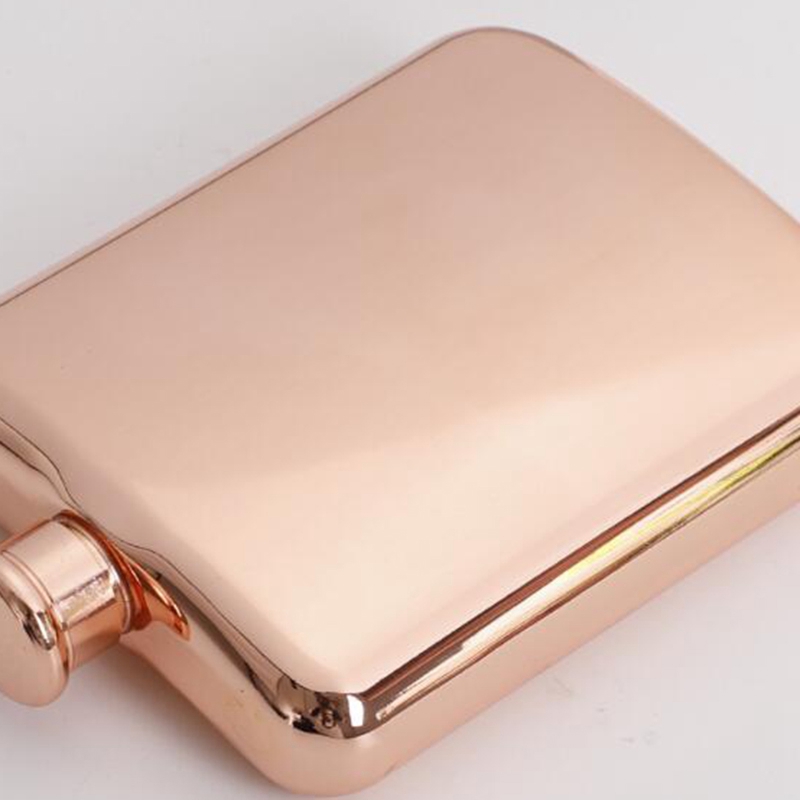 Rose Gold 6 Oz Stainless Steel Vodka Hip Flask Flask for Alcohol Bottle ...