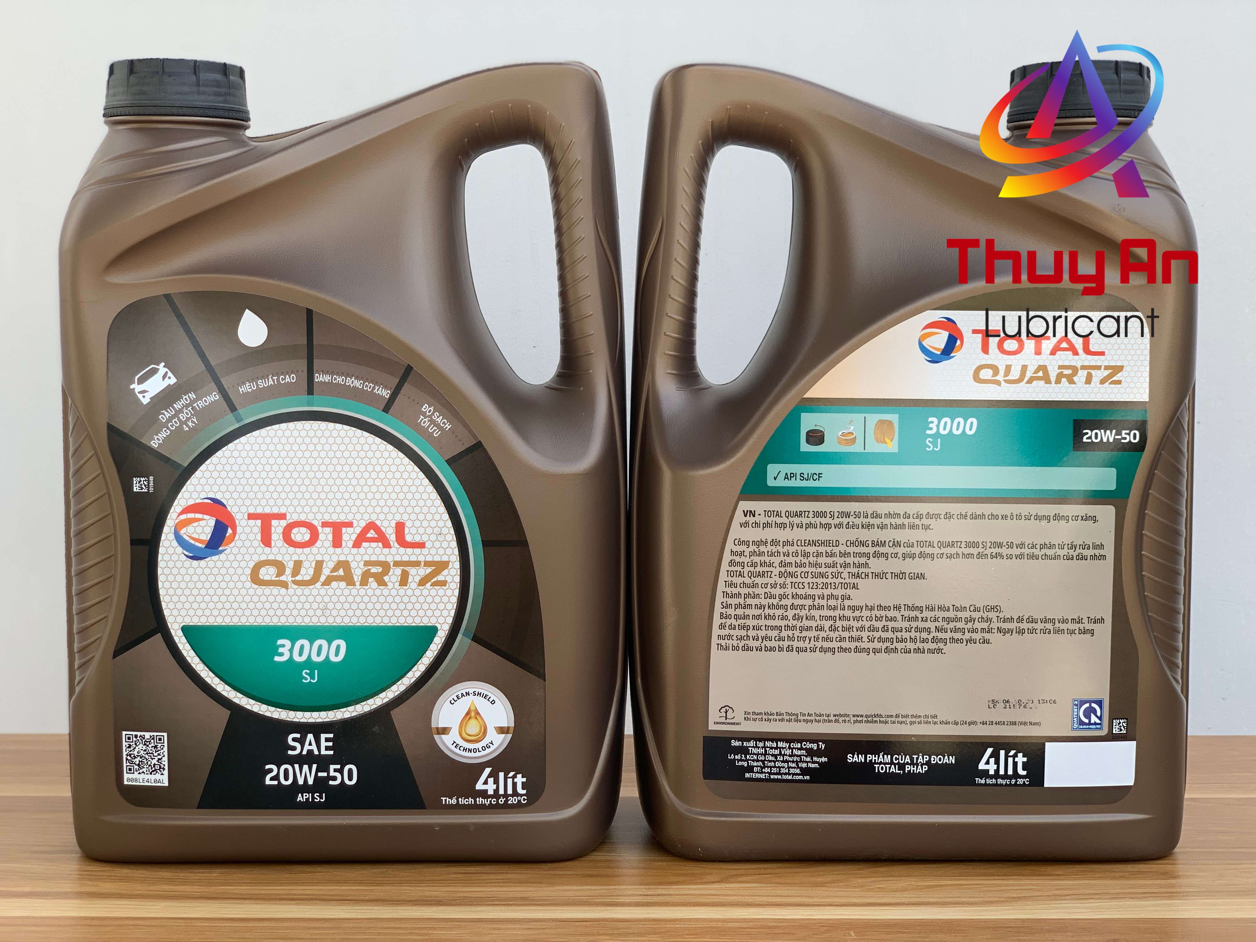 Nhớt Ôtô TOTAL QUARTZ 3000 SJ 20W-50 4L - Xe Vận Hành Bền Bỉ Và Duy Trì Công Suất Động Cơ - MixASale