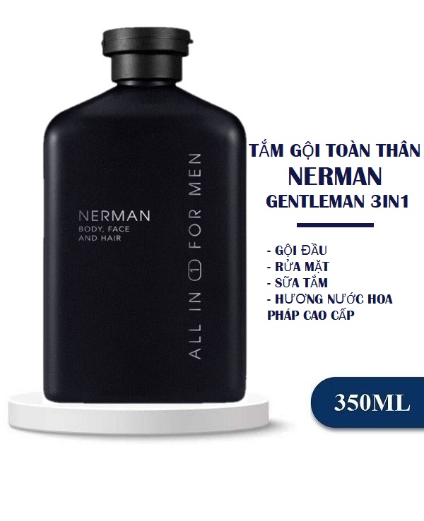 Sữa Tắm NERMAN Gentleman 3in1 350ml Chăm Sóc Cơ Thể Tắm Gội Rửa Mặt ...