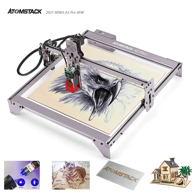 ATOMSTACK A5 PRO laser engraving machine Máy Cắt Khắc Laser 40W Laser ...