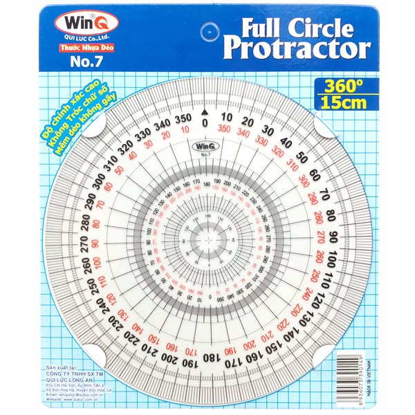 Thước đo 360 độ Full circle ruler WinQ No.7 VPP Làn Gió Mới | Lazada.vn