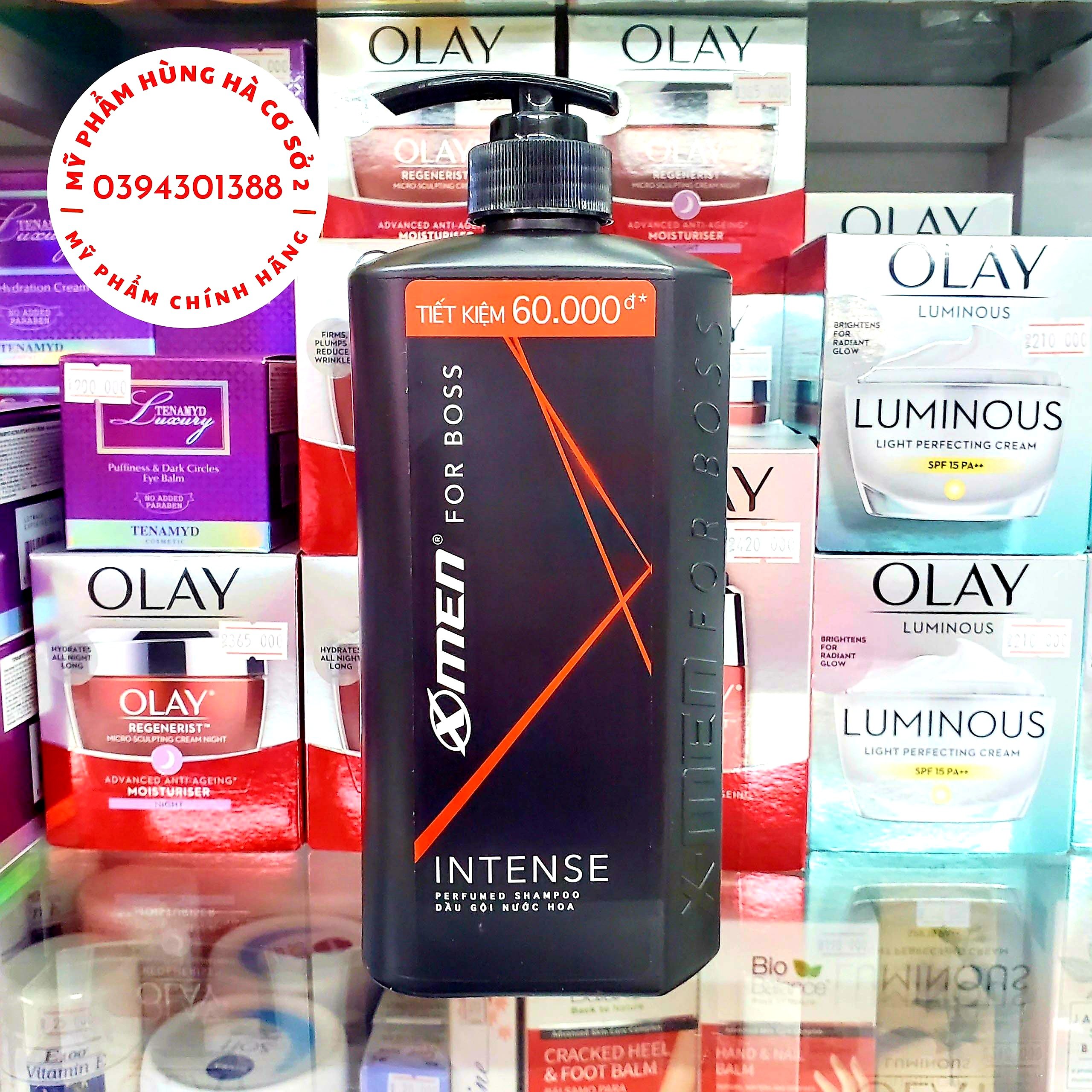 Dầu gội Xmen Boss For Boss Intense Perfumed Shampoo, dầu gội nước hoa ...
