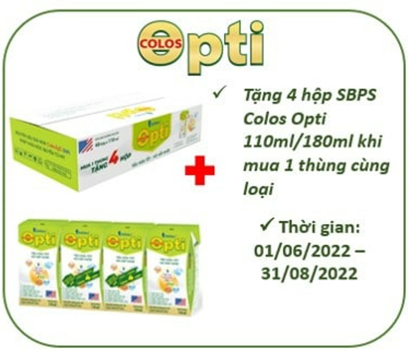 SỮA BỘT PHA SẴN COLOS OPTI 110ML-TIÊU HÓA TỐT,HÔ HẤP KHỎE | Lazada.vn