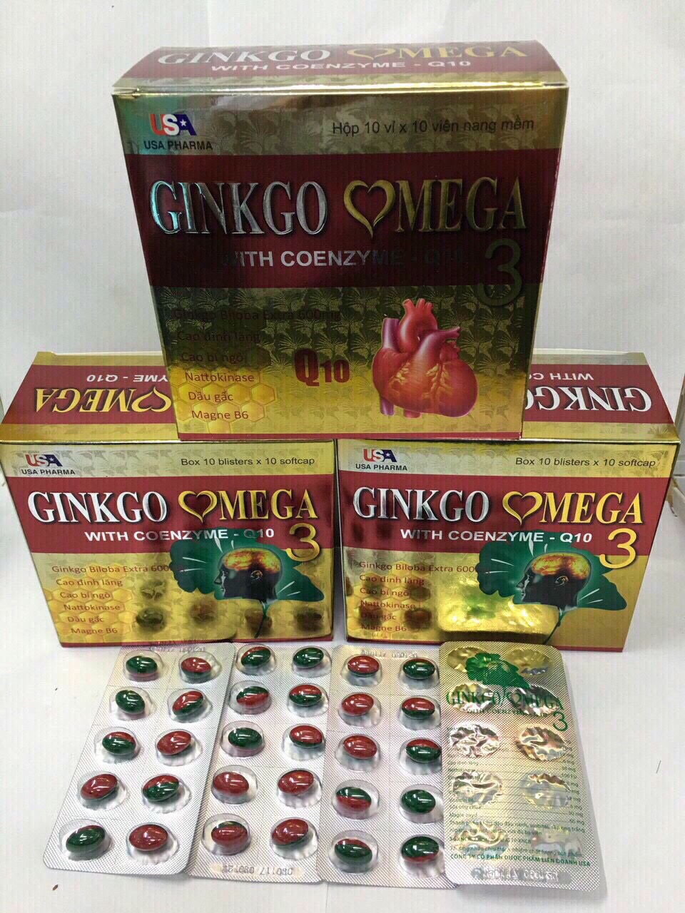 GINKGO OMEGA 3 Hoạt huyết dưỡng não 100 viên - MixASale