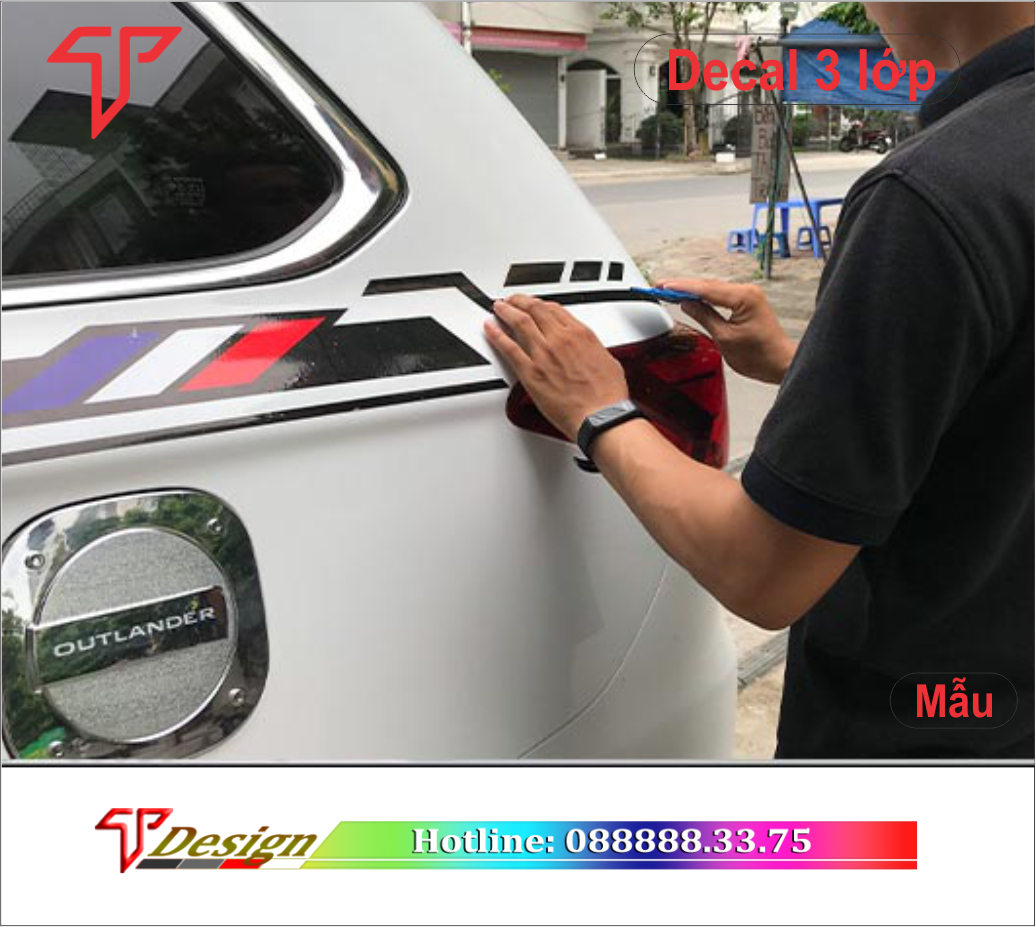 Decal xe oto tem xe Xpander tem dán sườn Xpander innova phong cách WRAP ...