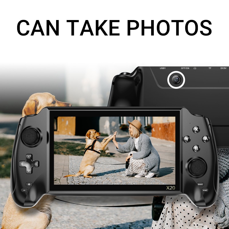 POWKIDDY X20 Portable Retro Handheld Video Game Console Bulit-In 3000 ...