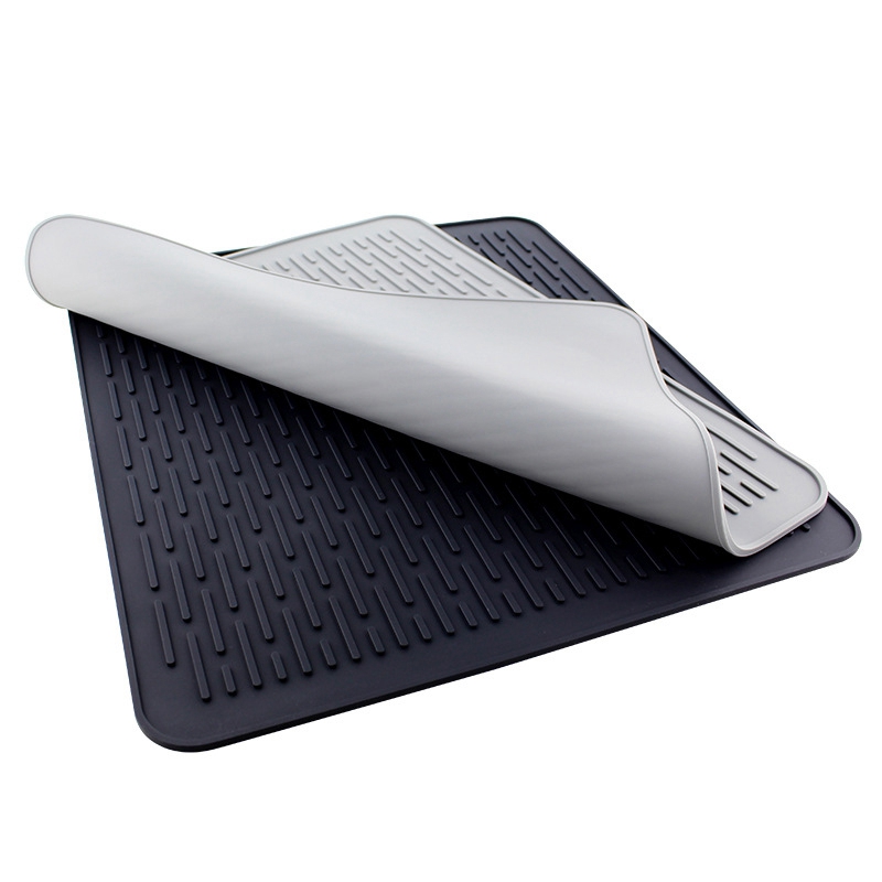Large Silicone Placemat Dish Drying Mat Kitchen Draining Table Drain ...