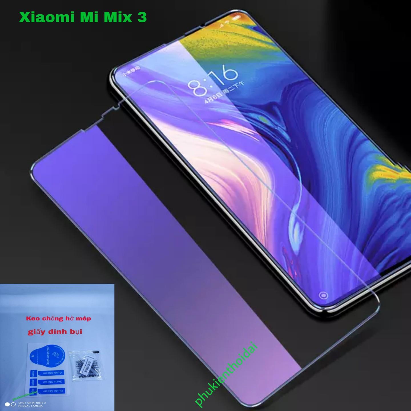 Kính cường lực Xiaomi Mix 3 / K20 / K20 Pro / Mi 9T dùng chung tím chống tia UV hại mắt không ...