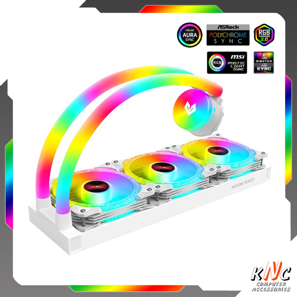 Tản nhiệt nước AIO Coolmoon ICE MOON 240 White Crystal Diamond - 240mm ...