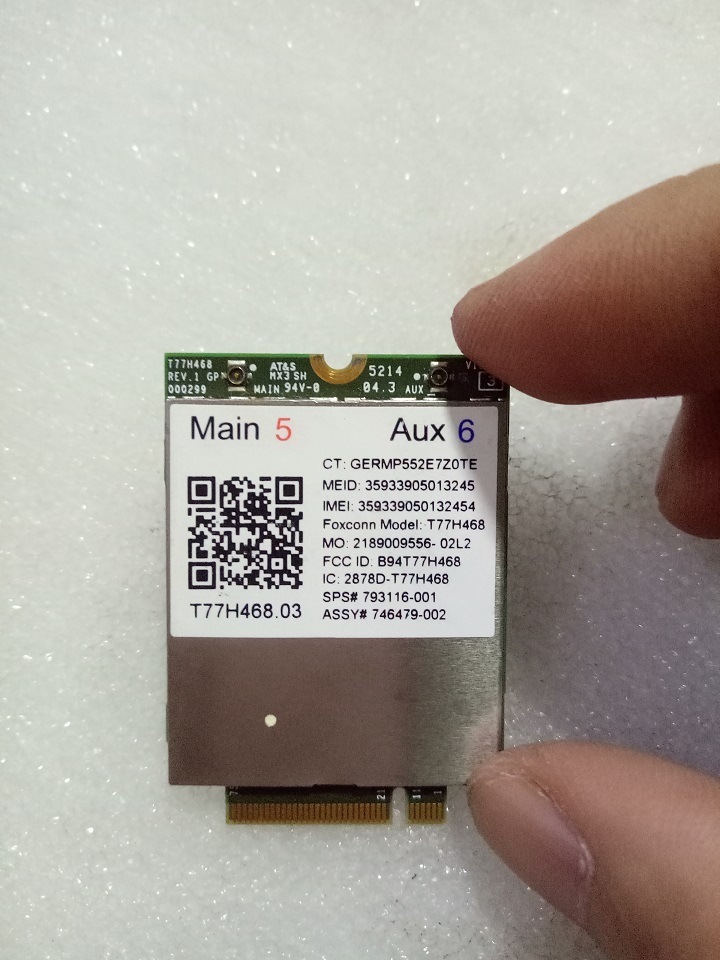 [HCM]Card WWAN 4G HP LT4211- dùng cho HP 820 G2,840 G2, 850 G2, Folio ...