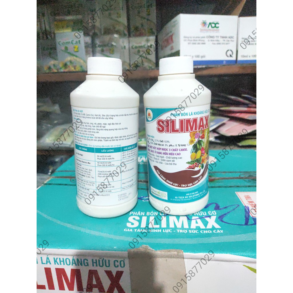 Phân bón lá hữu cơ cao cấp Silimax 500ml – Cứng cây, dày lá, tăng sức ...